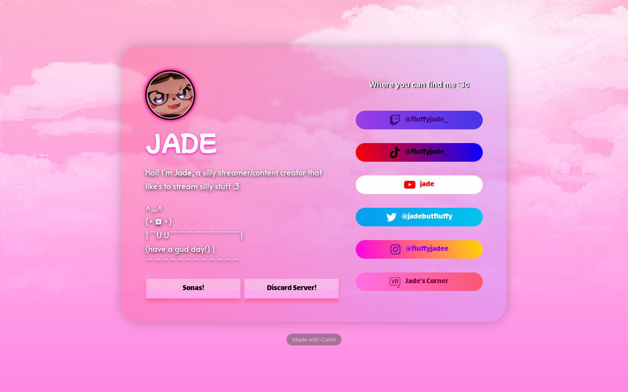 Jade's Carrd